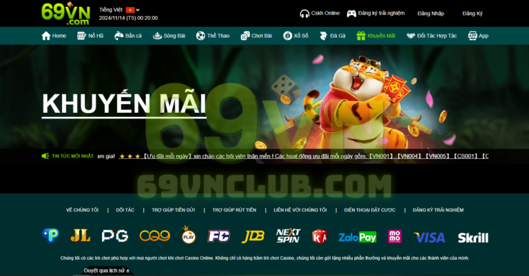 69VN - Trang Chính Thức 69Vn.com Đăng Ký Nhận +169K